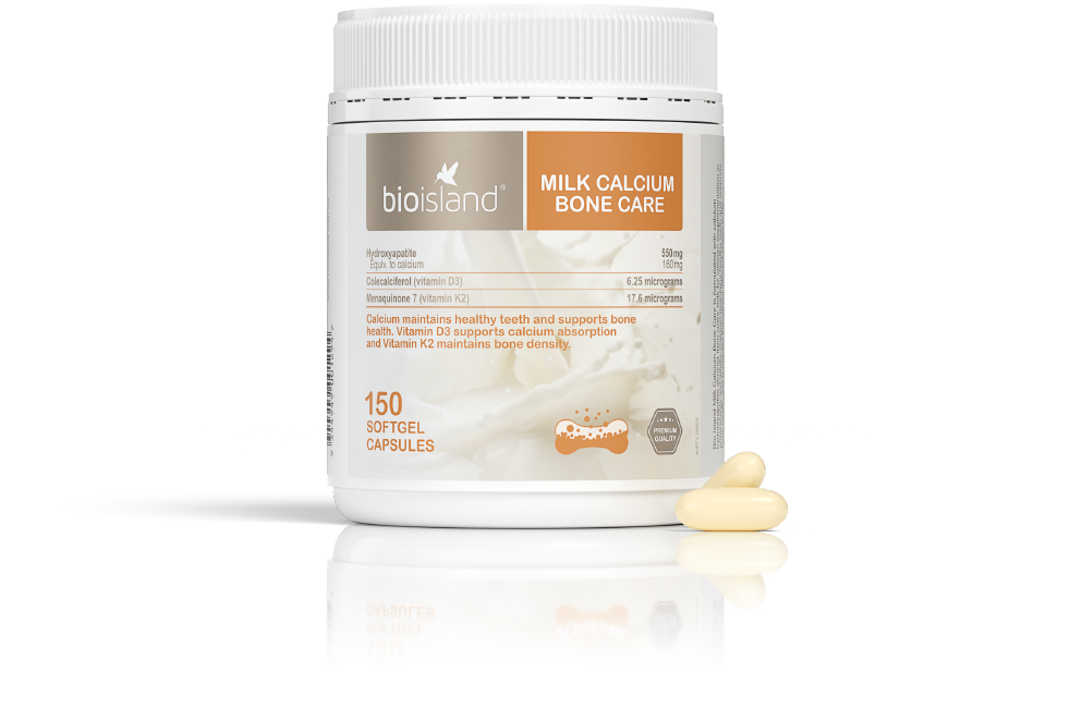 Bio Island Milk Calcium Bone Care - Healthy Bones & Teeth Support
